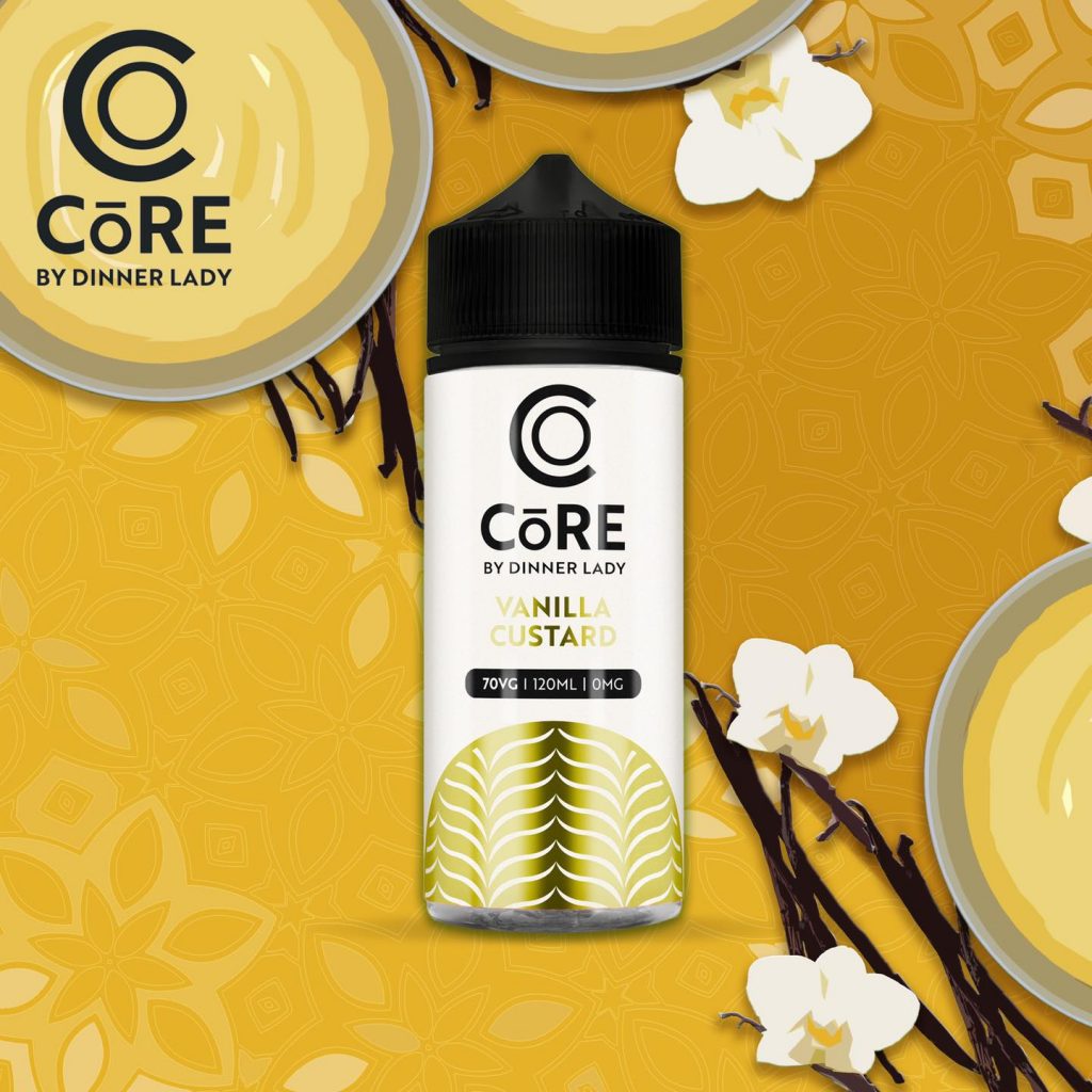 VANILLA CUSTARD ‘CORE’ BY DINNER LADY 120ML – SmartVape